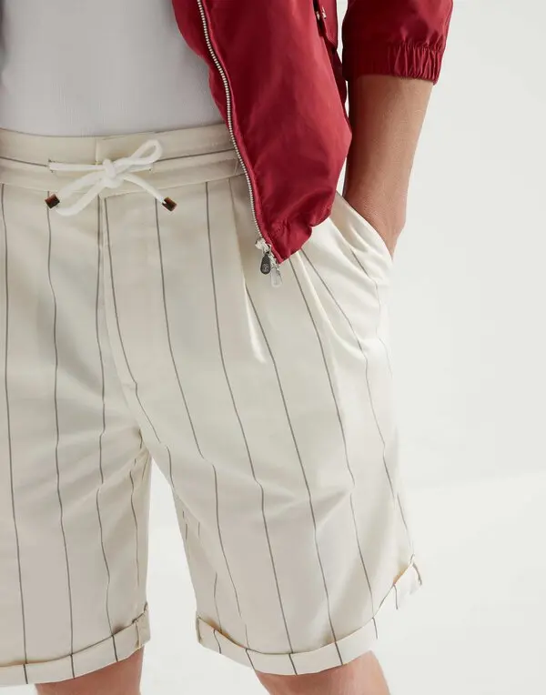 Brunello Cucinelli Striped Bermuda Shorts