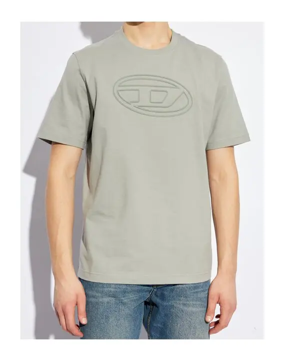 DIESEL® T-adjust-bigoval Embossed Oval D T-shirt