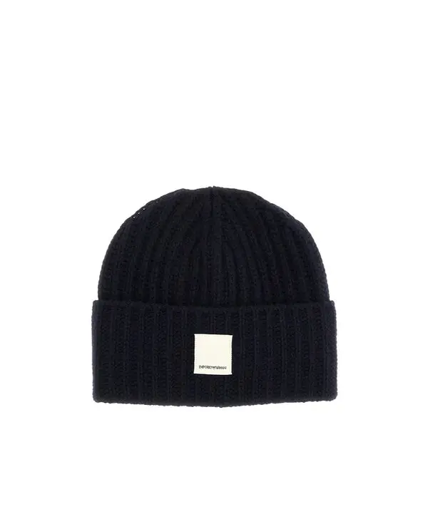Emporio Armani Knitted Hat - Black