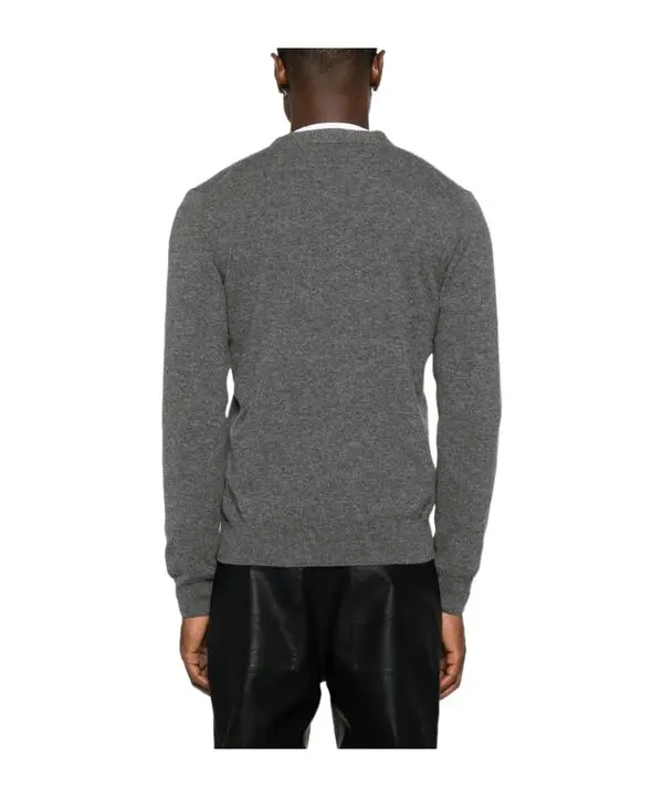 Play Comme Des Garcon Comme Des Garçons Play Logo Patch Knitted Cardigan