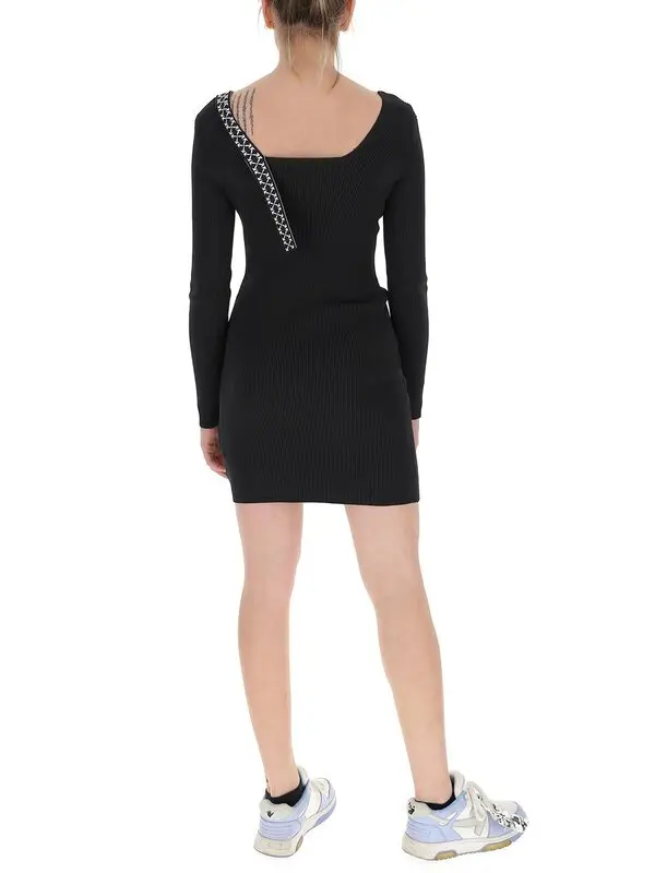 Off-White Arrow Tape Detail Mini Dress