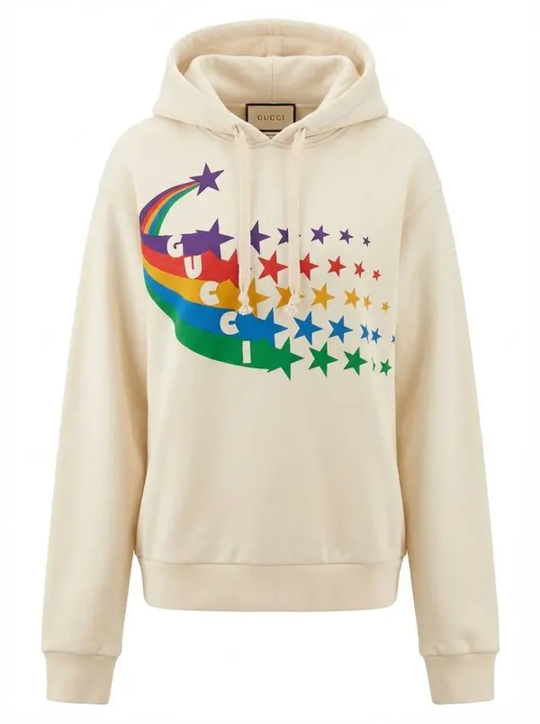 Gucci Logo-print Felted Hoodie - White