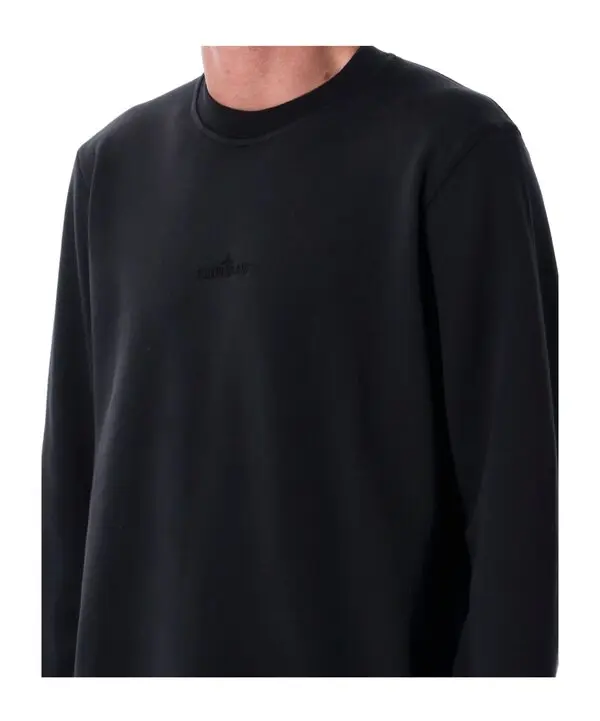 Stone Island Logo Patch Crewneck Sweatshirt