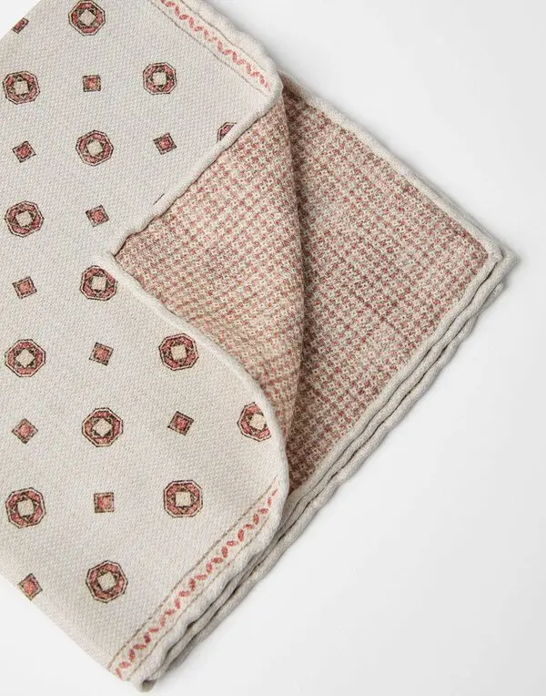 Brunello Cucinelli Double Face Pocket Square