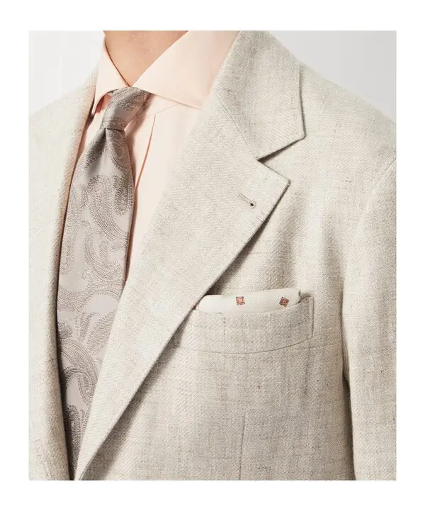Brunello Cucinelli Double Face Pocket Square