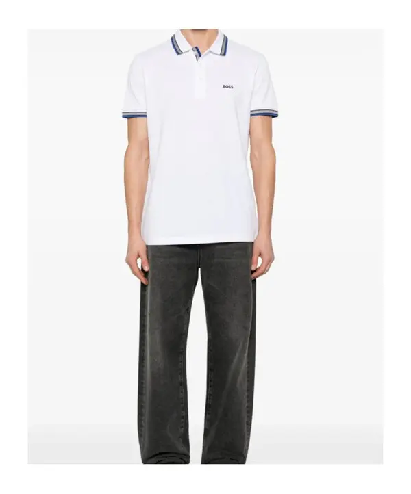 Hugo Boss Logo Embroidered Short-sleeved Polo Shirt
