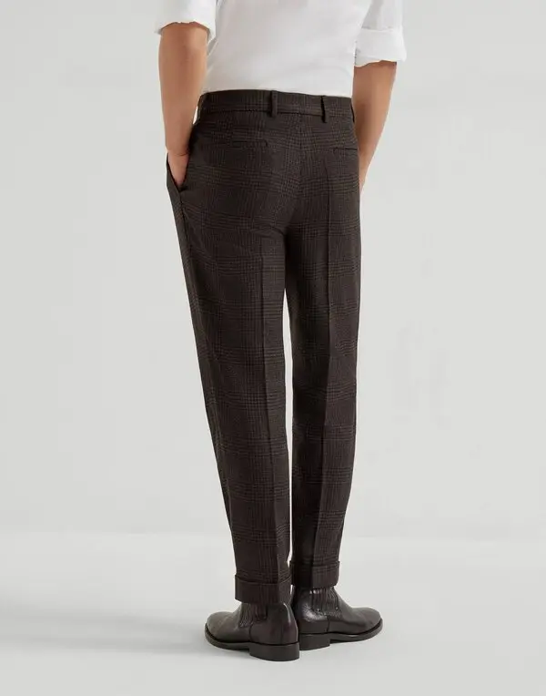Brunello Cucinelli Pleated Wool-cashmere Blend Trousers