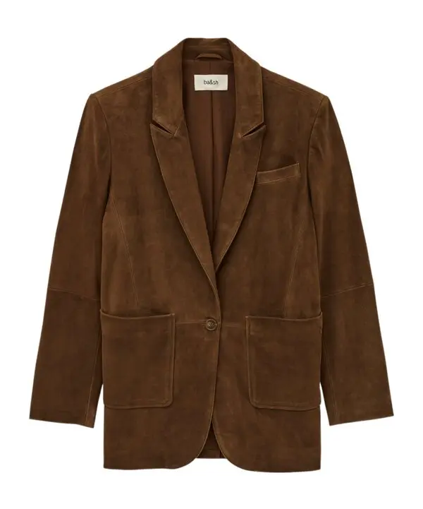 Ba&sh Mosty Single-breasted Jacket - Brown