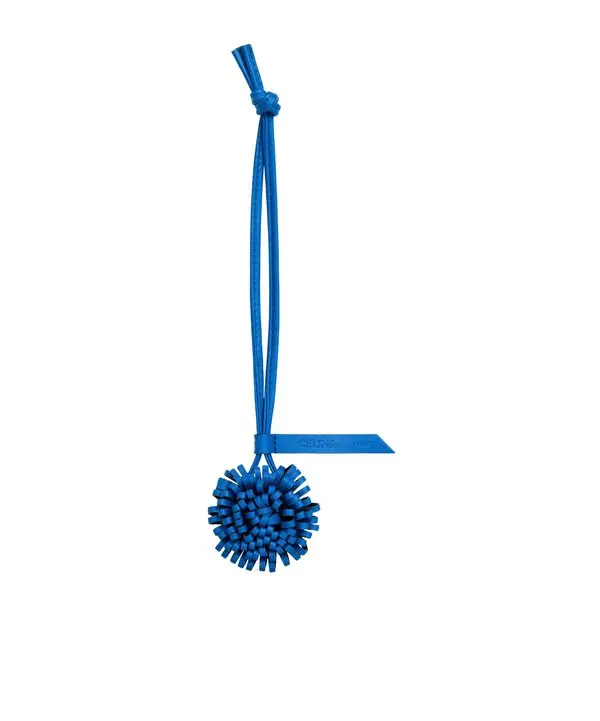 Celine Dandelion Charm In Smooth Lambskin - Blue
