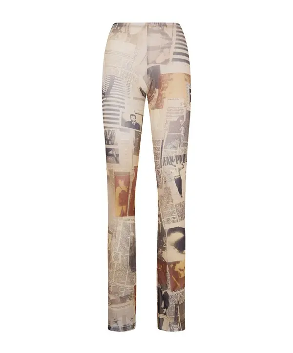 JEAN PAUL GAULTIER Newspaper Print Pants