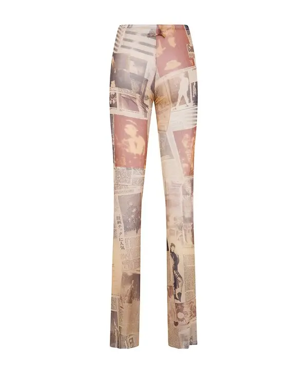 JEAN PAUL GAULTIER Newspaper Print Pants