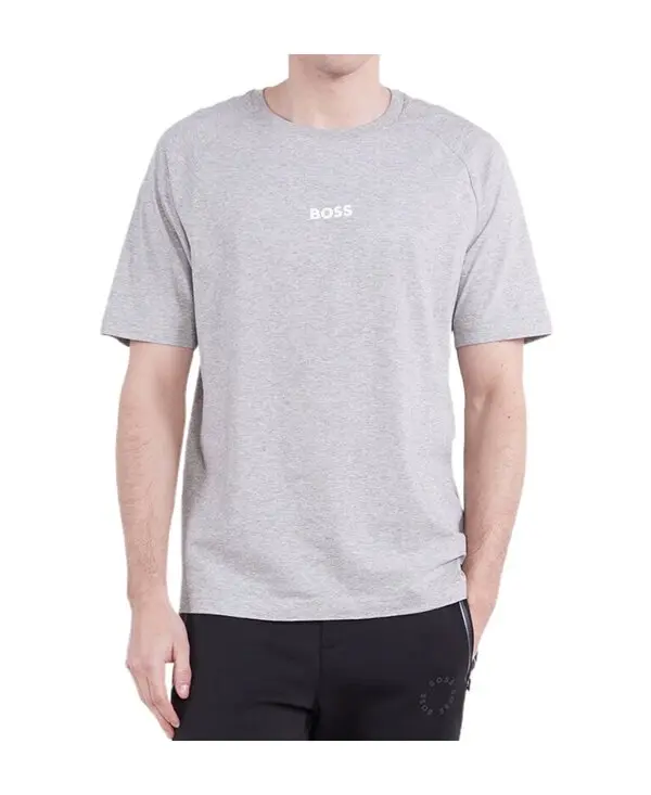 Hugo Boss T-shirt With Round Neck And Short Sleeves - White