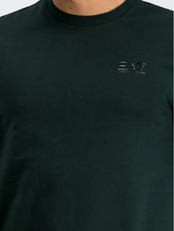 EA7 Logo Printed Hoodie