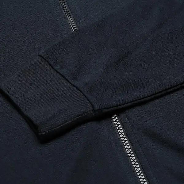 EA7 Logo-embellished Zip-up Hoodie