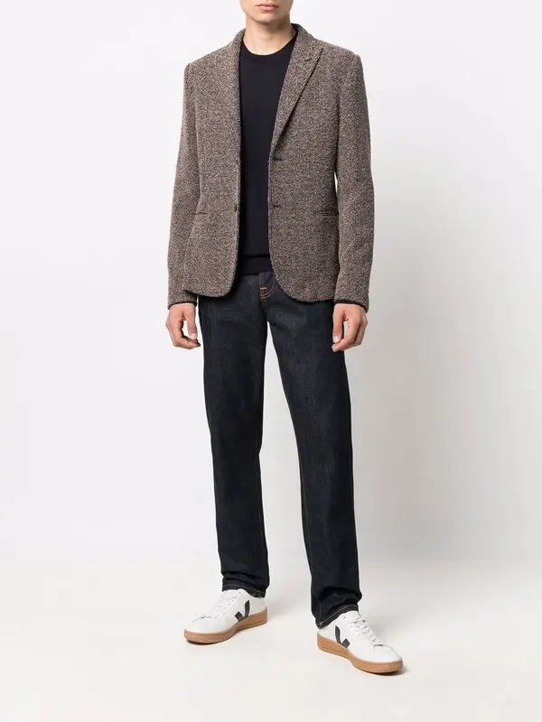 Zegna V-neck Wool Pullover - Black