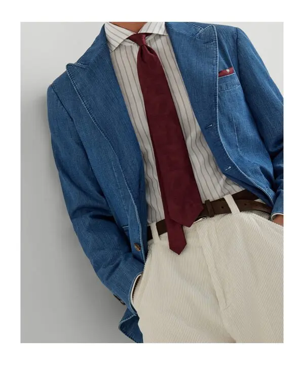 Brunello Cucinelli Three-button Patch-pocket Blazer