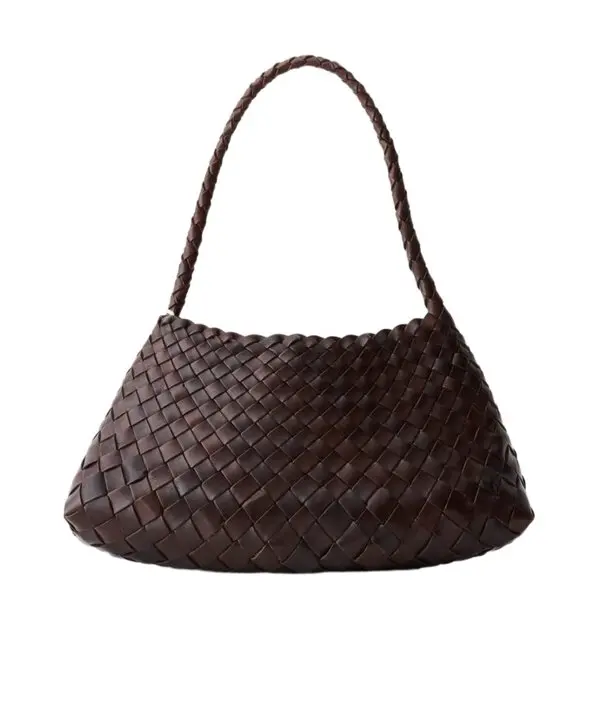 Dragon Diffusion Rosanna Mini Leather Shoulder Bag - Dark Brown