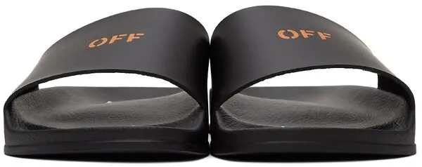 Off-White Logo Print Pool Slides