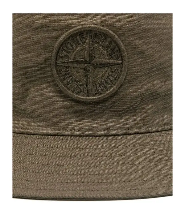 Stone Island Compass-embroidered Bucket Hat