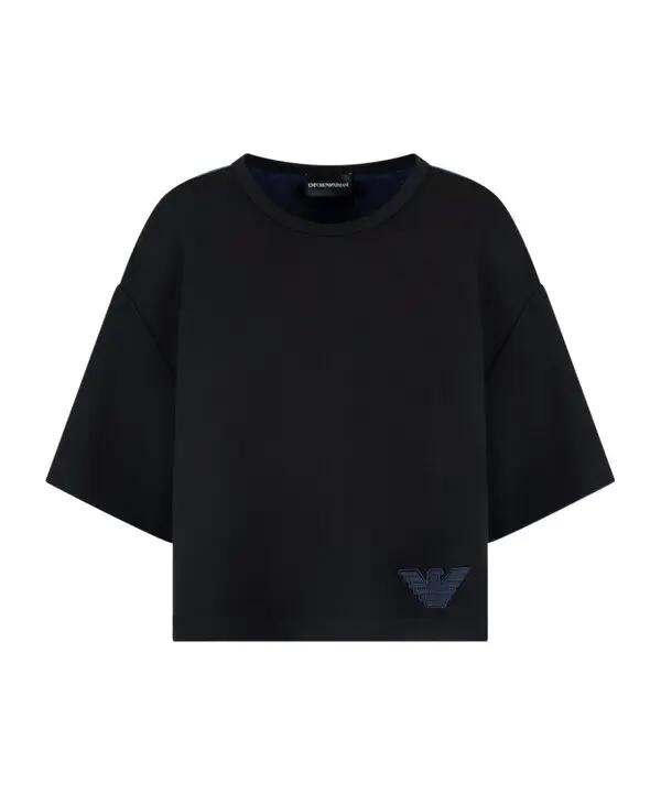 Emporio Armani Panelled Crewneck T-shirt - Black