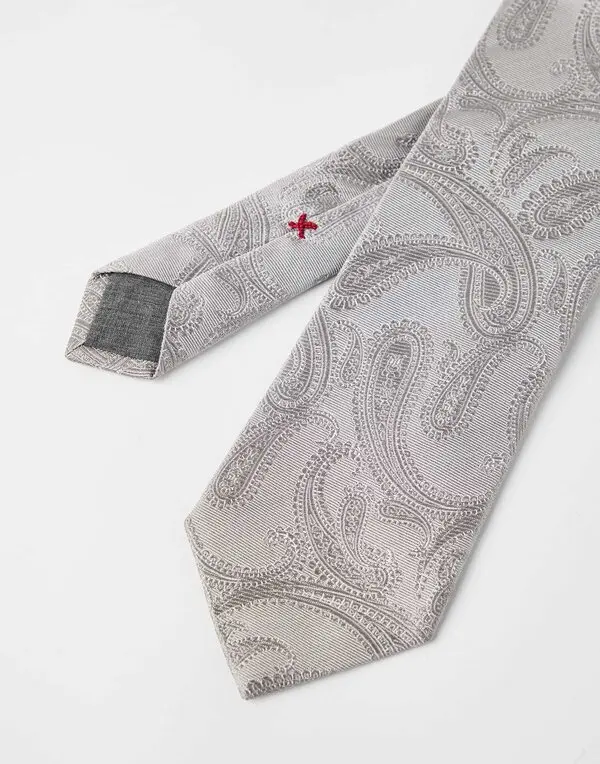 Brunello Cucinelli Paisley Printed Pointed Tip Tie