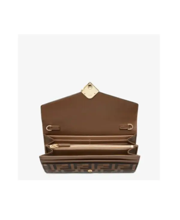 Fendi Ff Diamonds Continental Chained Wallet