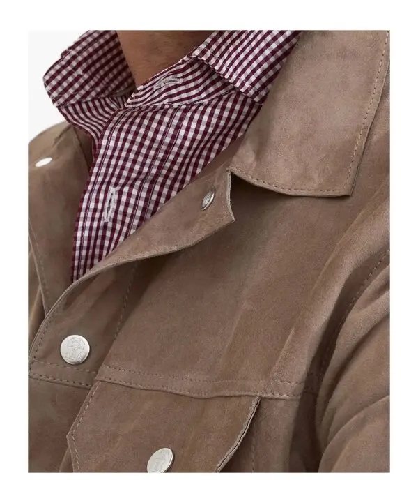 Brunello Cucinelli Suede Leather Jacket