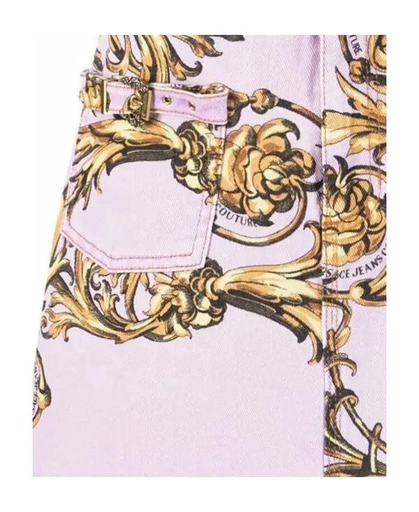 Versace Pattern Printed Miniskirt