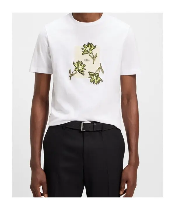 Hugo Boss Floral-artwork T-shirt