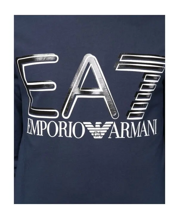EA7 Logo Print Crew Neck Sweatshirt