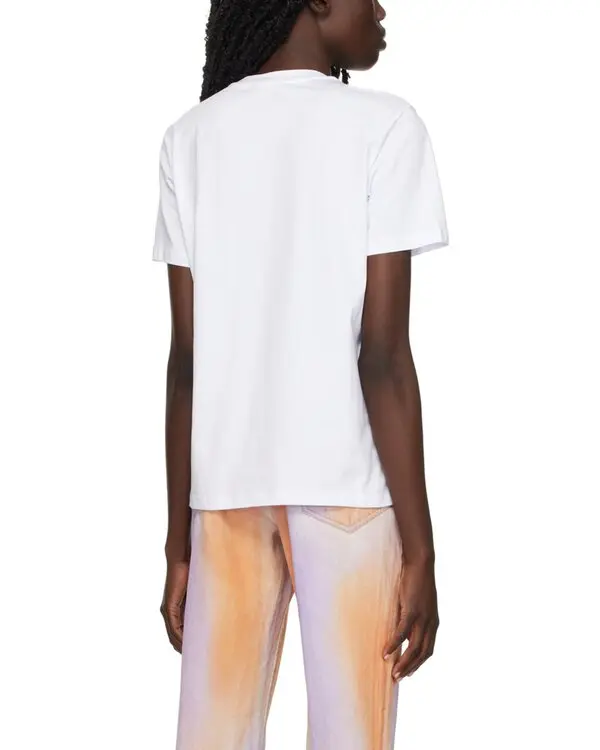 MSGM Logo Printed Crewneck T-shirt