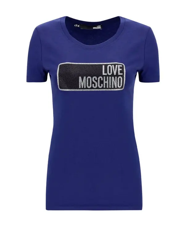 Moschino Print Glittered T-shirt