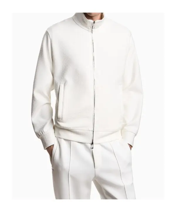 Emporio Armani Zip-up High Neck Sweatshirt