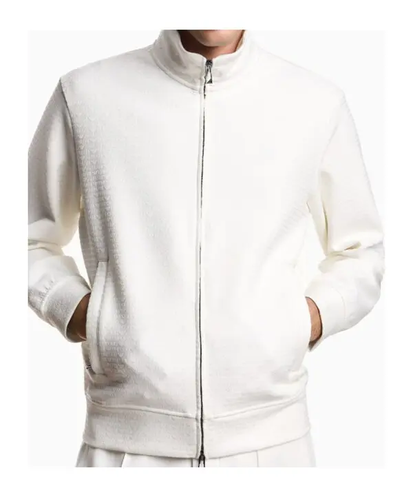 Emporio Armani Zip-up High Neck Sweatshirt