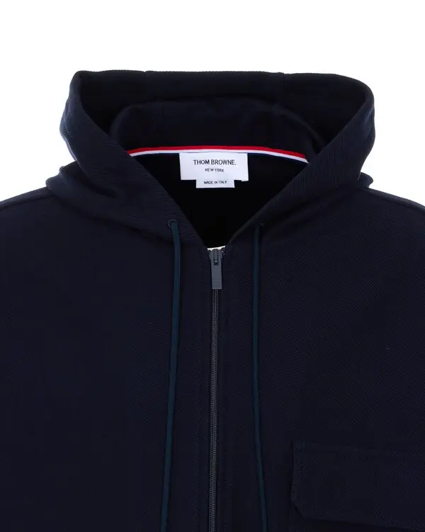 Thom Browne Double Face Tech Twill Oversized Armband Parka