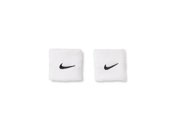 Nike Swoosh Classic Wristband 2-pack Athletic Sports Equipment - White