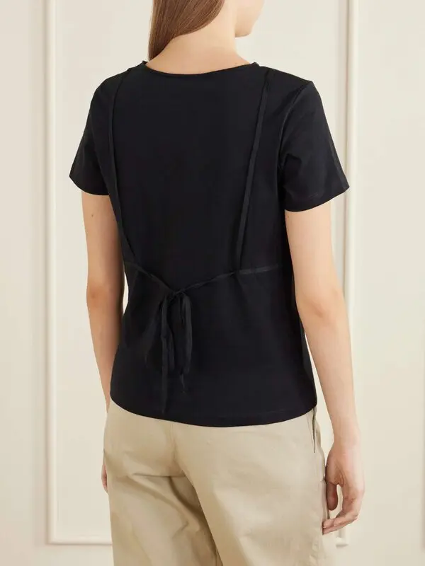 DEIJI STUDIOS Gathered Organic-cotton T-shirt