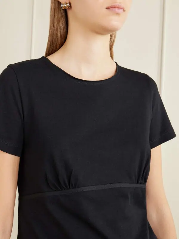 DEIJI STUDIOS Gathered Organic-cotton T-shirt