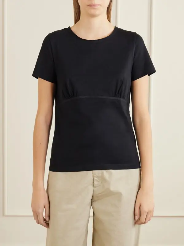 DEIJI STUDIOS Gathered Organic Cotton T-shirt