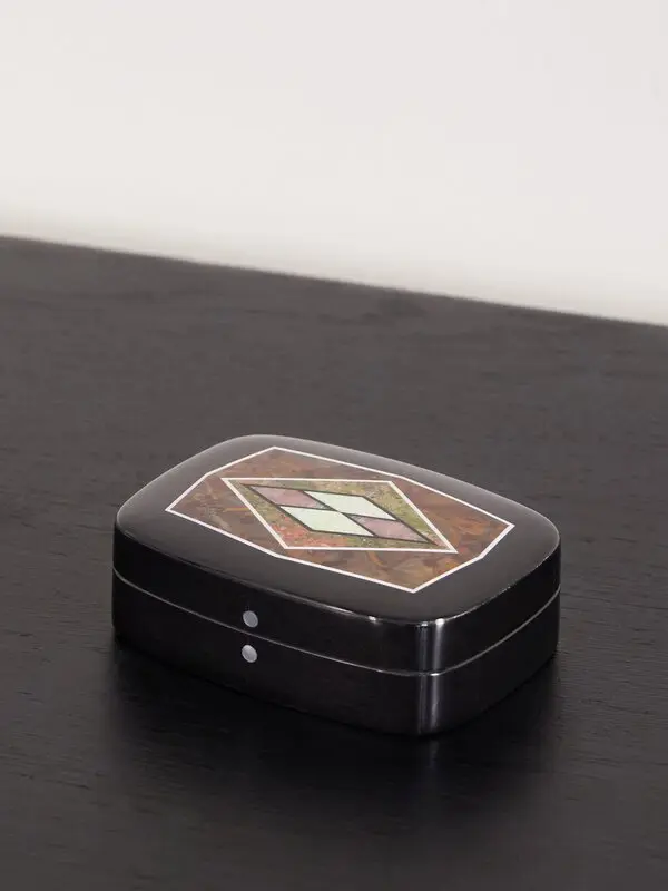 JIA JIA HOME Jia Jia Polished Stone Jewelry Box With Crystal Intarsia - Multi