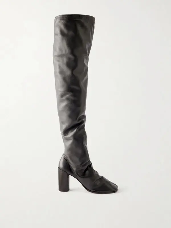 LEMAIRE Lemiare Leather Knee Boots - Brown