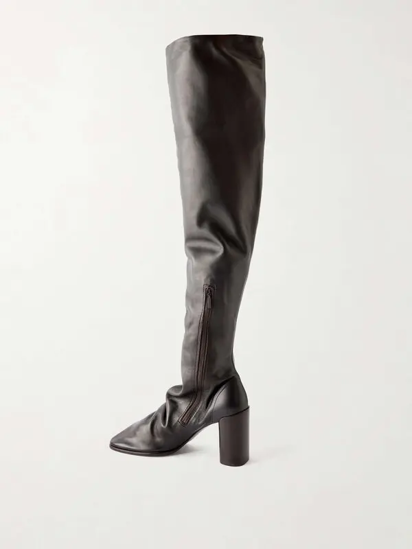 LEMAIRE Leather Knee Boots