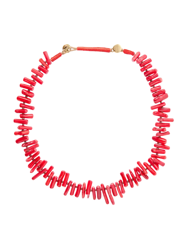 ROXANNE ASSOULIN Coral Branch Beaded Necklace - Red