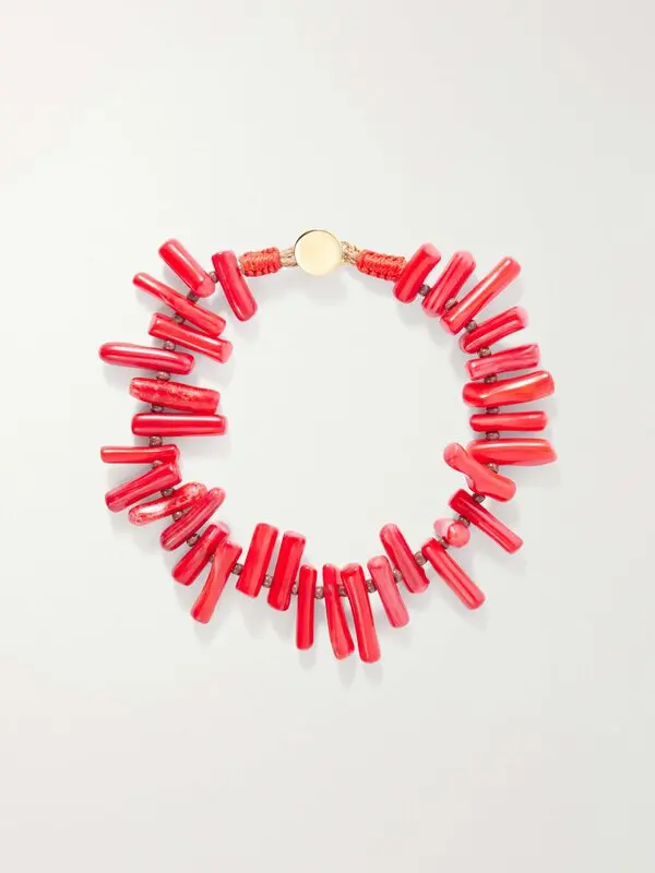 ROXANNE ASSOULIN The Coral Branch Beaded Bracelet - Red