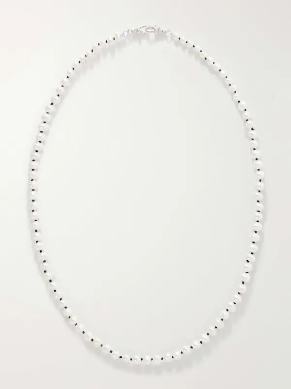 LOREN STEWART Sterling And Pearls Necklace - Silver