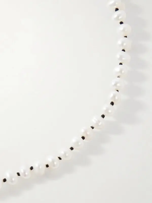 LOREN STEWART Sterling And Pearl Necklace