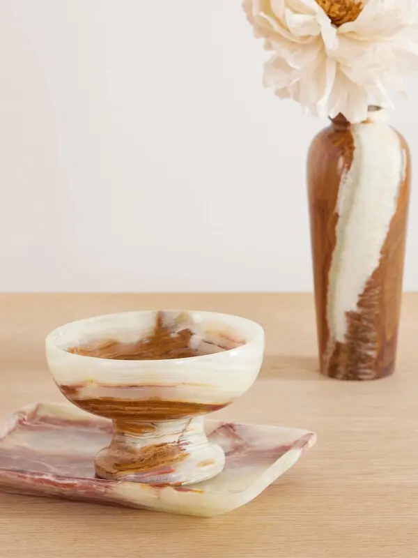 JIA JIA HOME Fluted Onyx Bowl - Cream