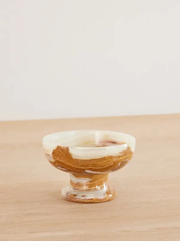 JIA JIA HOME Fluted Onyx Bowl - Neutrals