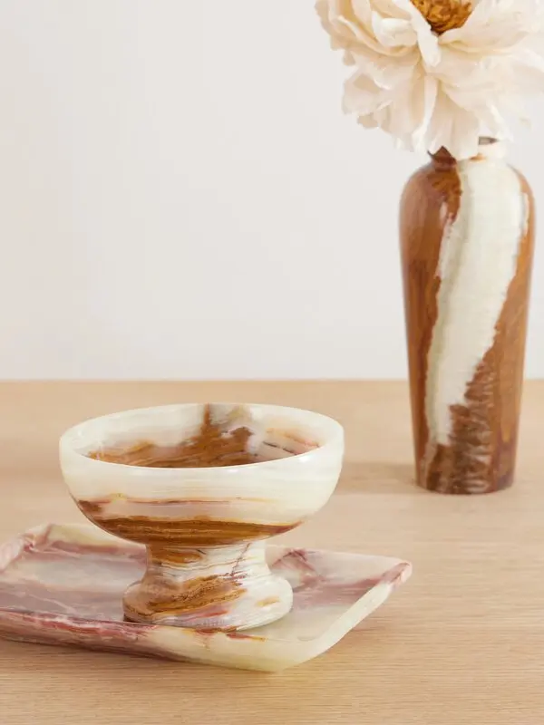 JIA JIA HOME Fluted Onyx Bowl