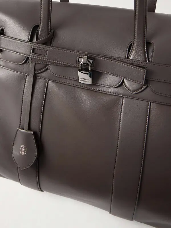 Brunello Cucinelli Leather Weekend Bag
